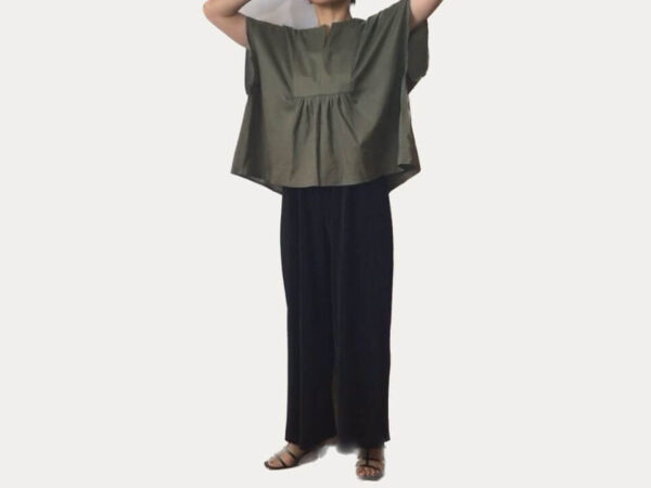 【キレイ見えが嬉しい】リラックスブラウスを作りました。洋裁本「think patternのソーイングBOOK」より | 手仕事と健康